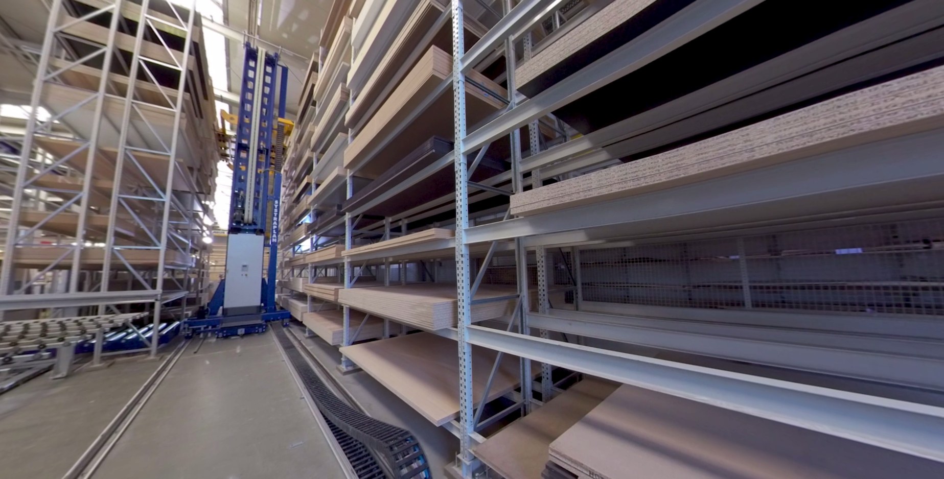 Hochregallagersystem für Platten
